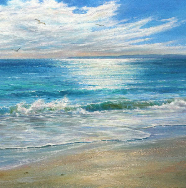 Windswept Shore Art Card - Stella Dunkley Original Fine Art