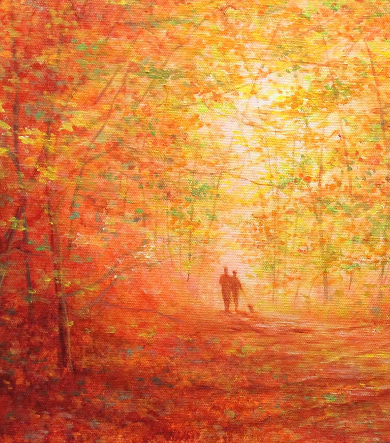 Autumn Stroll III - Stella Dunkley Original Fine Art